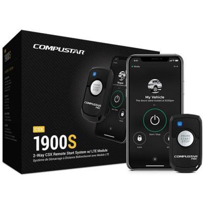 CompuStar CSX1900-S 2-Way, 1-Button Remote Start Bundle w/ LTE Module ...
