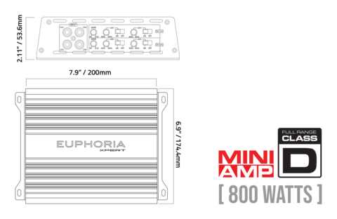 DB Drive Euphoria XPERT EX4 800 watt 4 channel amplifier – Bullseye ...