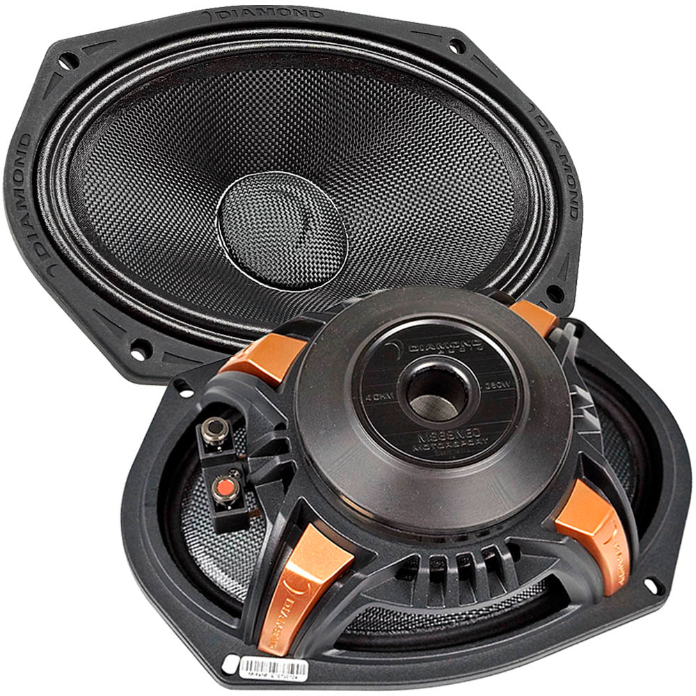 Diamond Audio 6 x 9" Neodymium Midrange Speakers 700W Max 4 Ohm MS69NE ...
